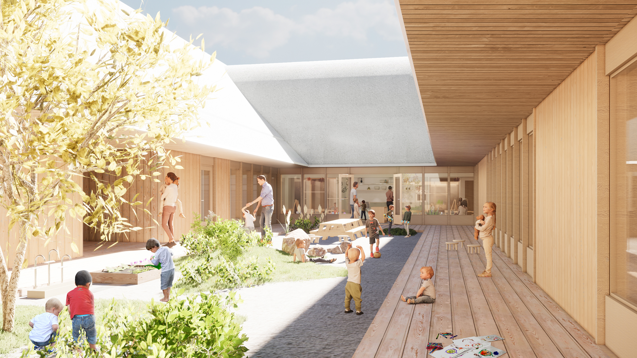 Marge Arkitekter | Projects | Atrium Preschool